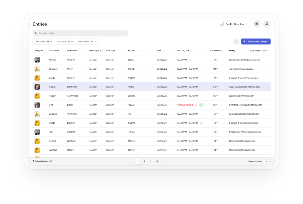 Home - Advanced Entry