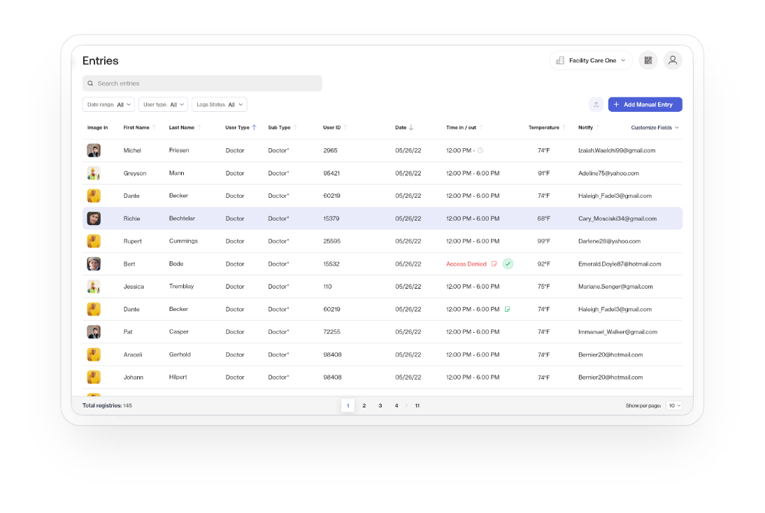 Home - Advanced Entry